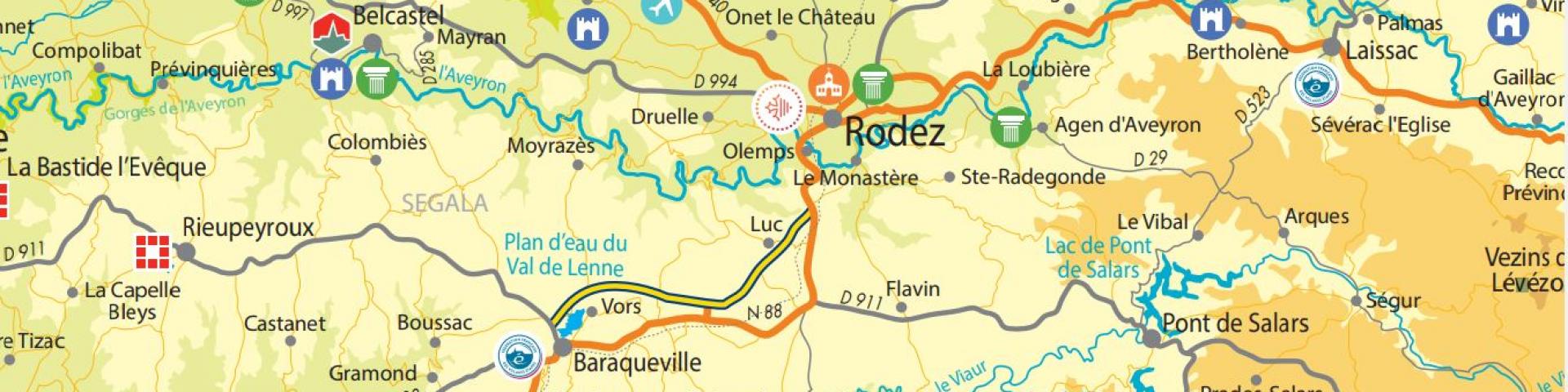 Venir à Rodez, se déplacer et stationner | Rodez Tourisme