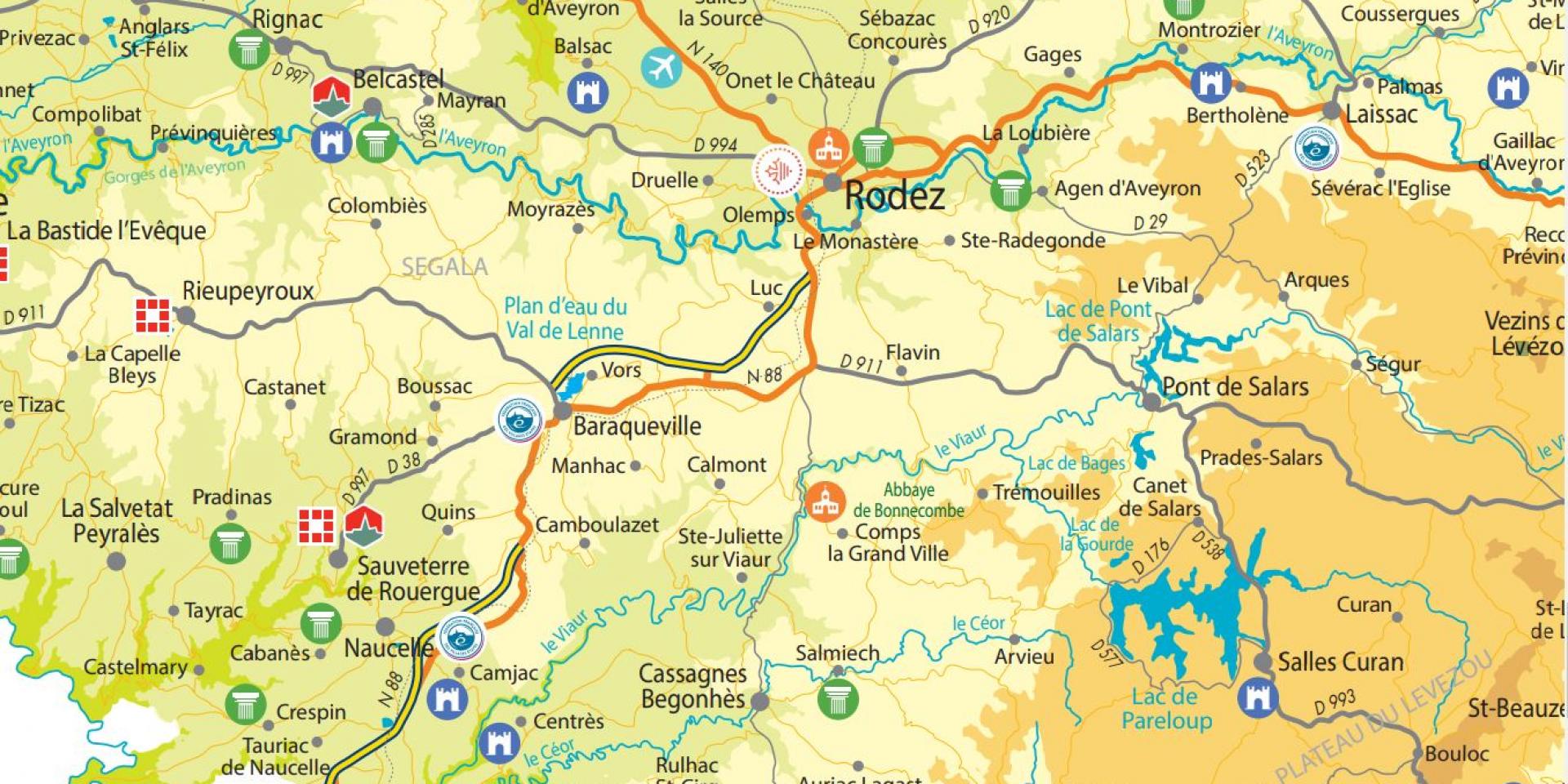 Venir à Rodez, se déplacer et stationner | Rodez Tourisme